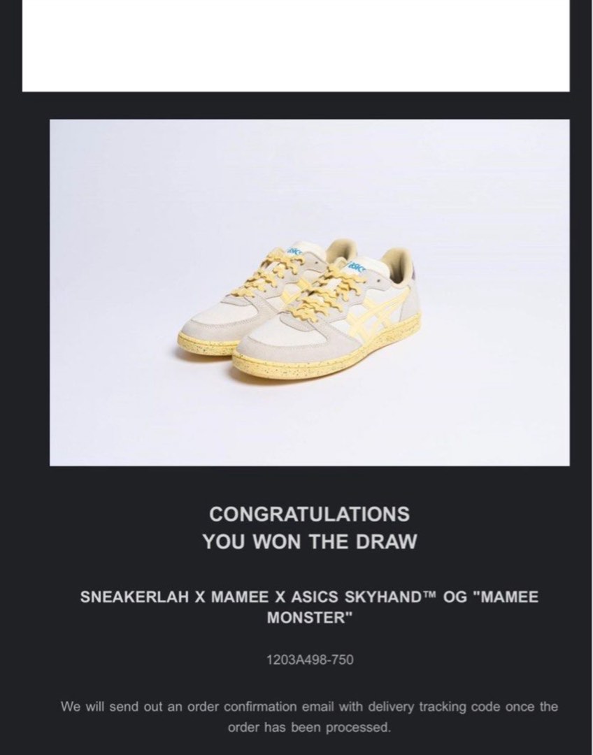 Asics skyhand og x mamee x sneakerlah, Men's Fashion, Footwear ...