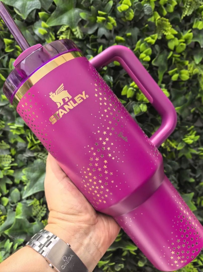 Official Stanley Barbie Icon Series 40 oz Quencher Water Bottle Tumbler ...