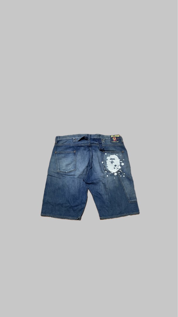 Bape - OG Paint Splatter Jorts, Men's Fashion, Bottoms, Shorts on Carousell