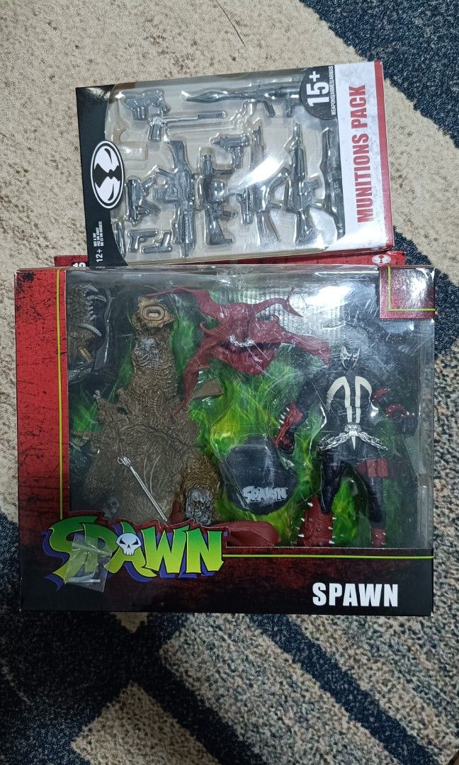Bib McFarlane Spawn Throne & Weapon Set, Hobbies & Toys, Toys & Games ...