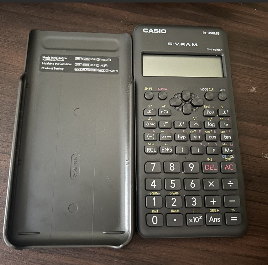 CASIO fx-350MS Calculator, Computers & Tech, Office & Business ...