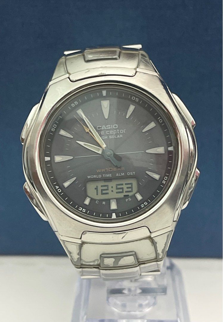 Casio Wave Ceptor Solar Watch, Men's Fashion, Watches & Accessories ...