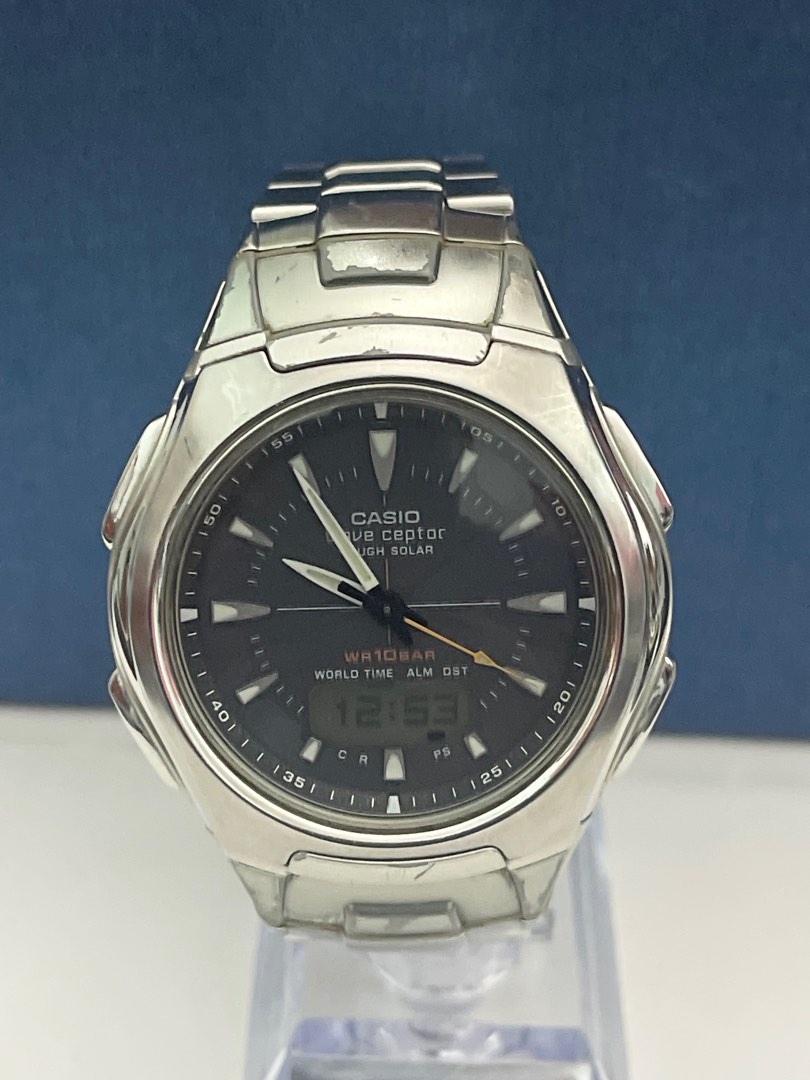 Casio Wave Ceptor Solar Watch, Men's Fashion, Watches & Accessories ...