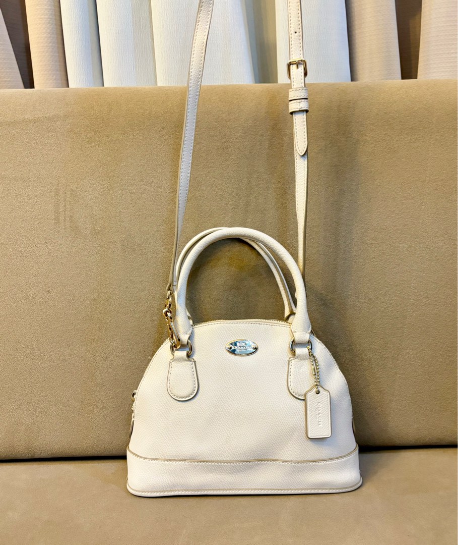 Coach Two way Leather Cross-body, Luxury, Bags & Wallets on Carousell