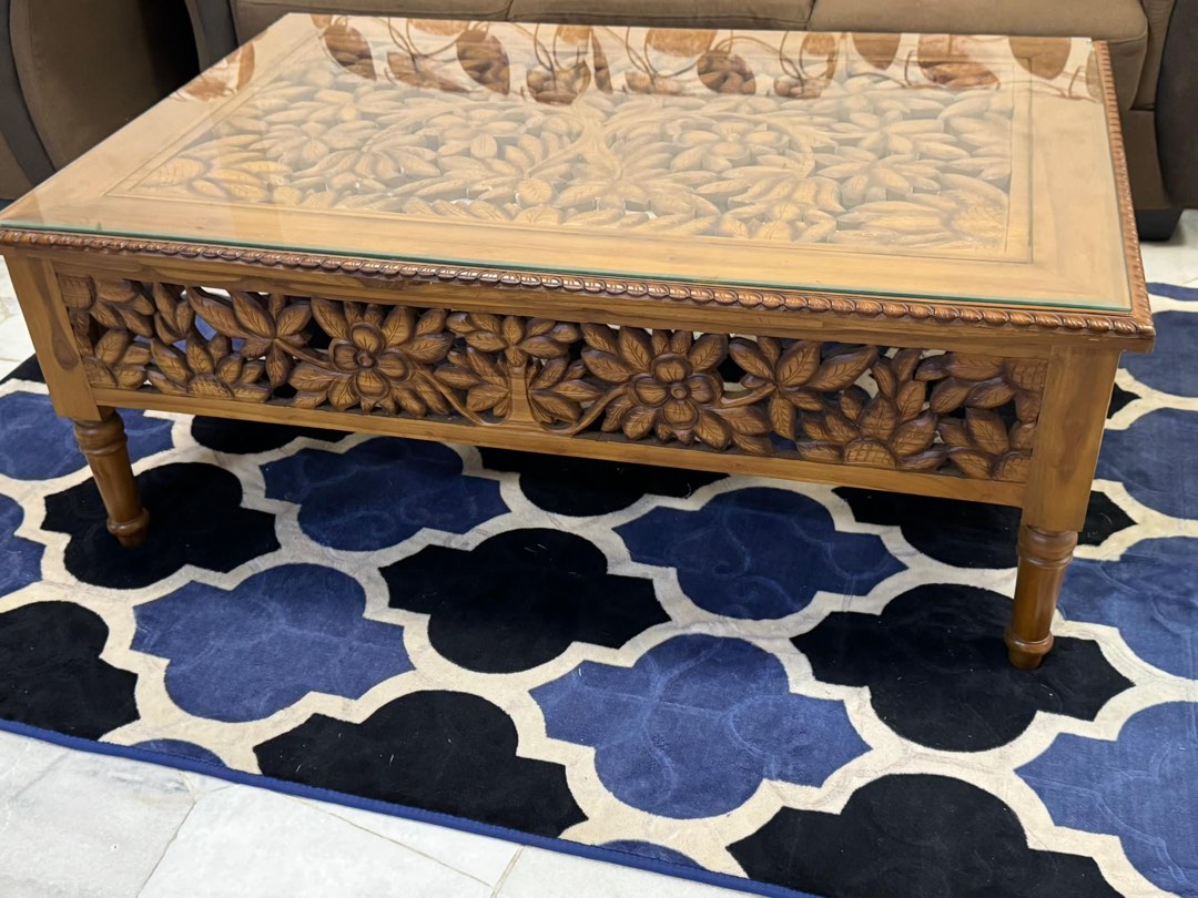 Coffee table (Kayu Jati), Furniture & Home Living, Furniture, Tables ...