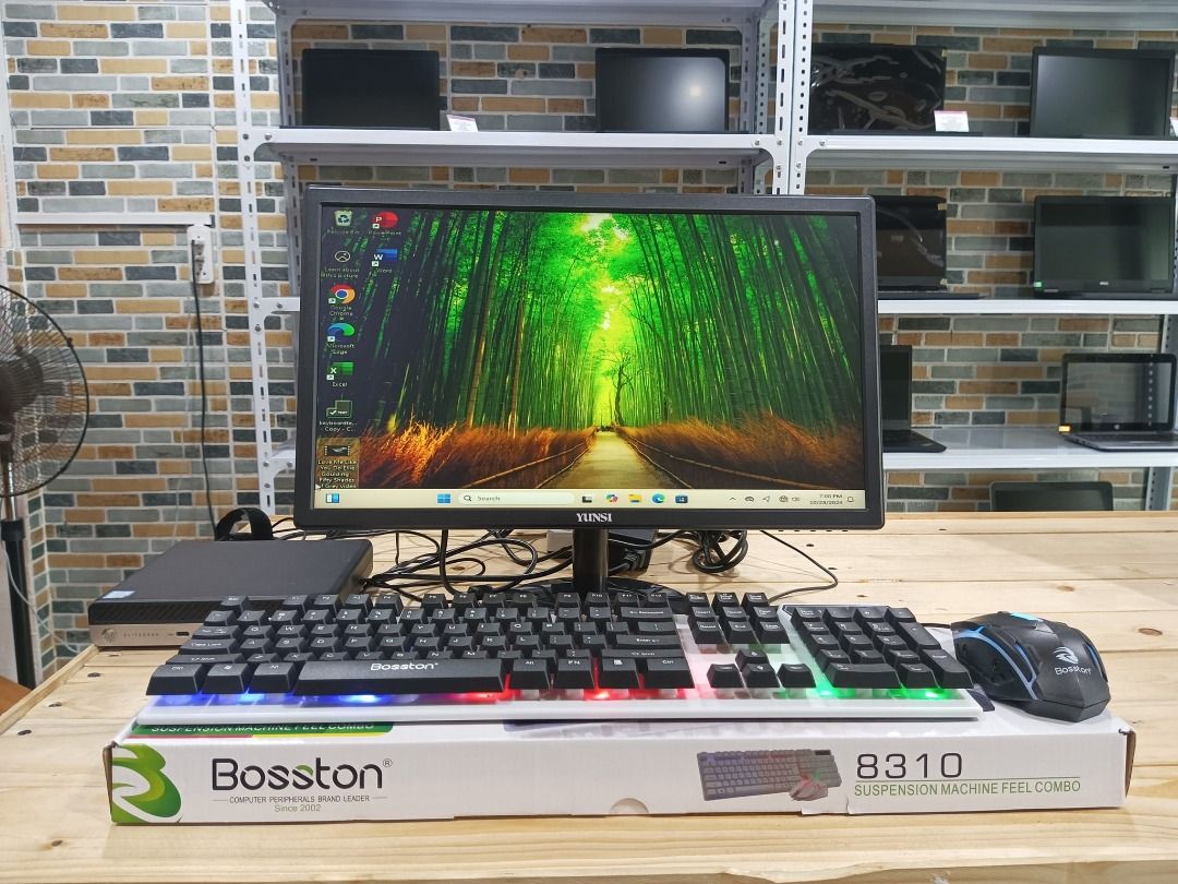 Computer set with MINI-PC SYSTEM UNIT HP Elite Desk, Computers & Tech ...