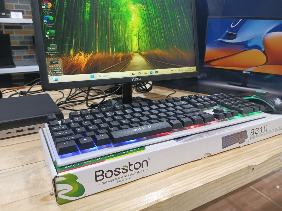 Computer set with MINI-PC SYSTEM UNIT HP Elite Desk, Computers & Tech ...