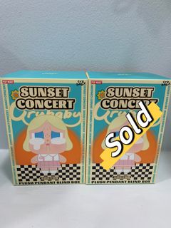 Crybaby Sunset Concert Series Plush Pendant blind box, Hobbies & Toys ...