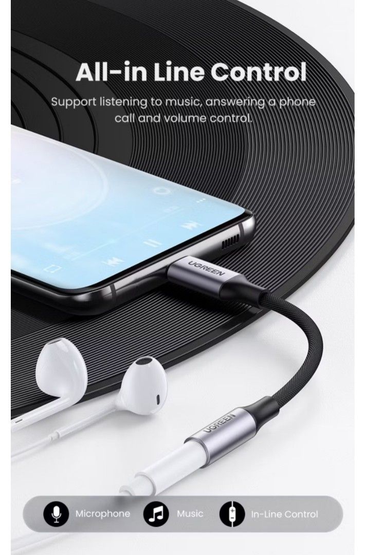 [DAC Chips] UGREEN Original USB C to 3.5mm DAC Audio Adapter, Mobile ...