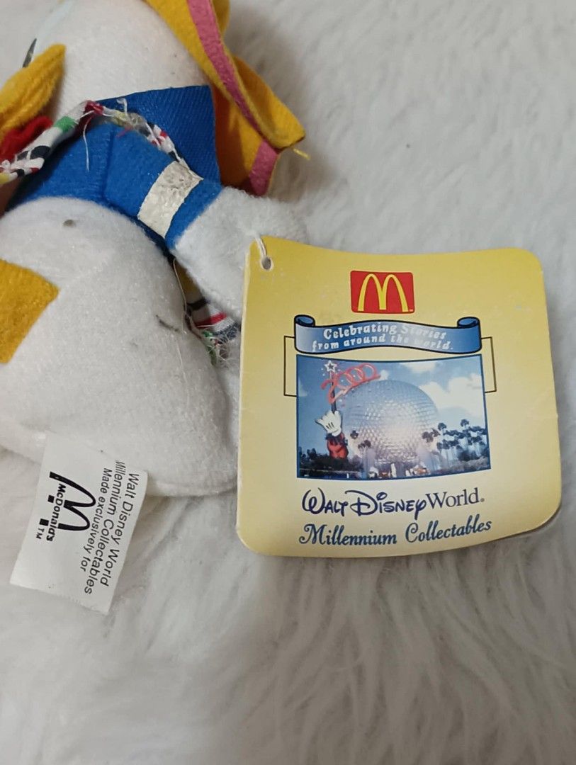 Disney x McDonalds Millenium Collection Donald Duck Small Plushie ...