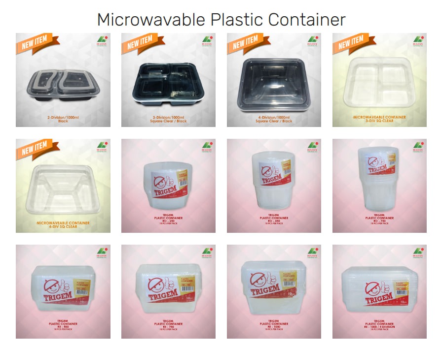 Disposable Microwable plastic container, Food & Drinks, Packaged & Instant Food on Carousell