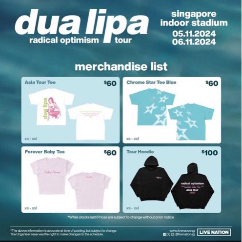 DUA LIPA MERCH HTB, Hobbies & Toys, Memorabilia & Collectibles, Fan ...