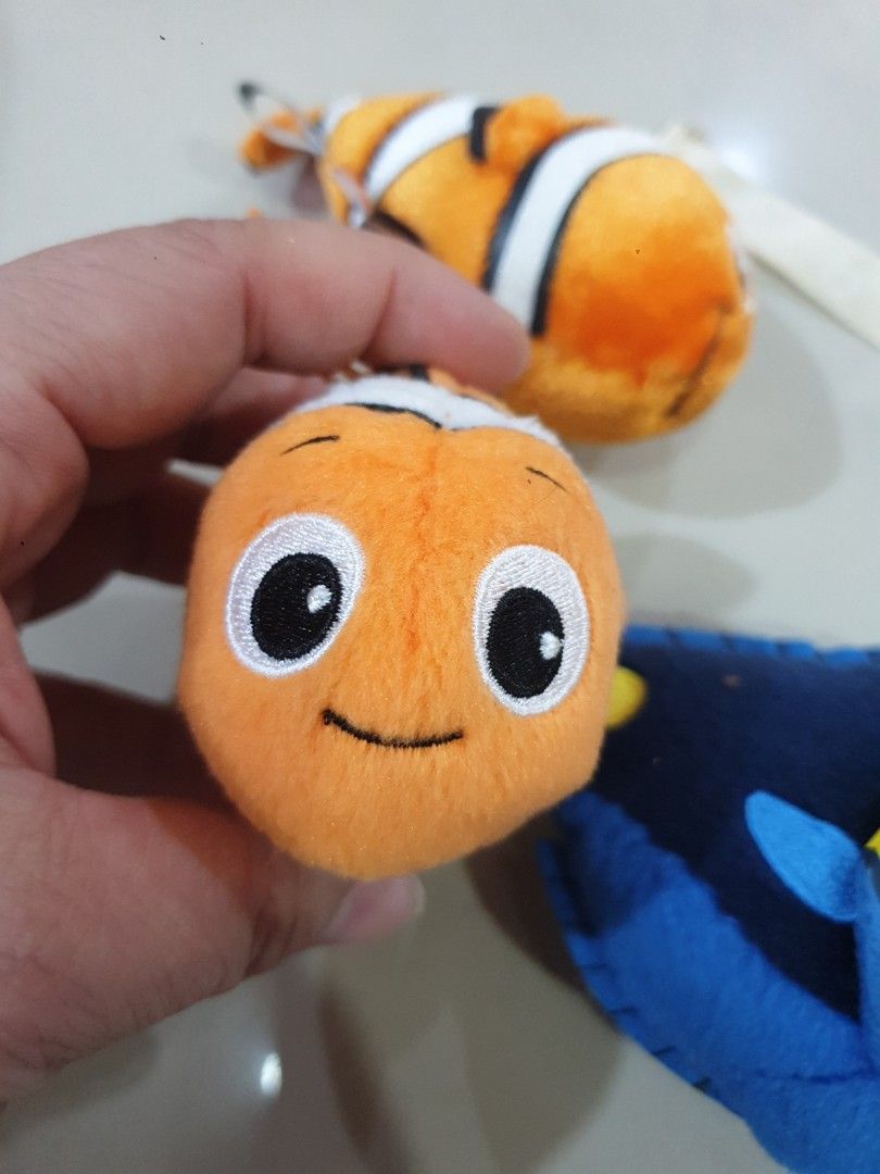 Finding nemo plush strap / keychain combo set of 3, Hobbies & Toys ...