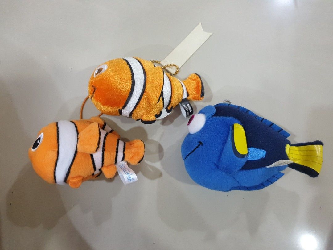 Finding nemo plush strap / keychain combo set of 3, Hobbies & Toys ...