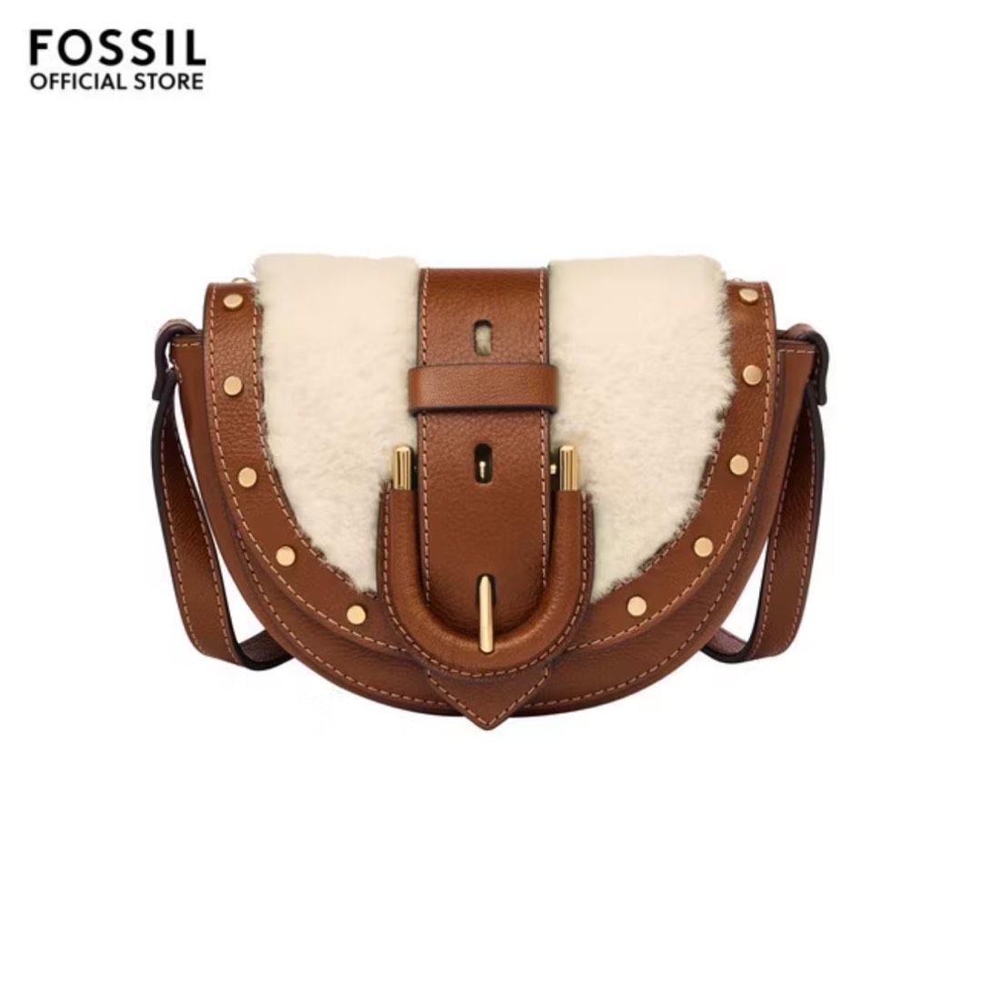 Fossil Female's Harwell Crossbody Bag - Brown Leather ZB1953101, Women ...