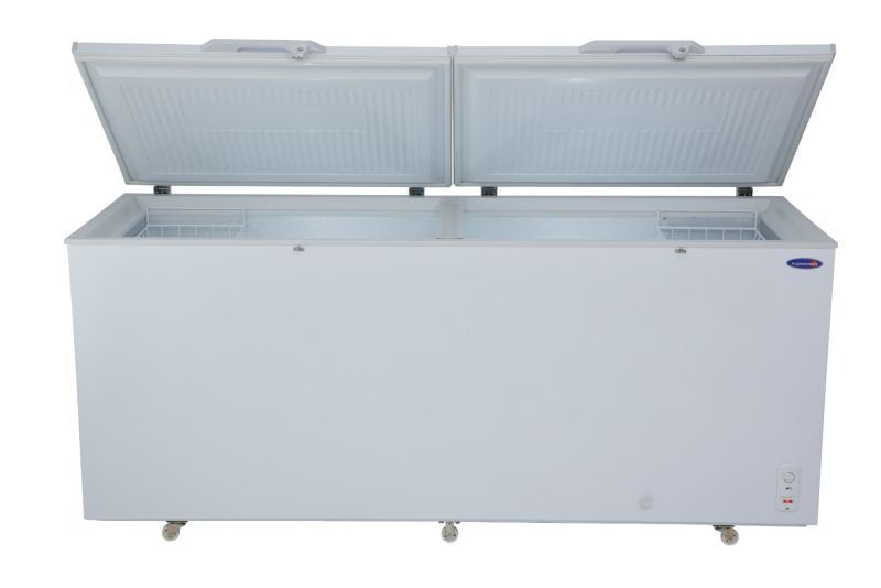 Fujidenzo 22 cu ft Dual Function Solid Top Galvanized Interior Chest Freezer/Chiller with Key ...
