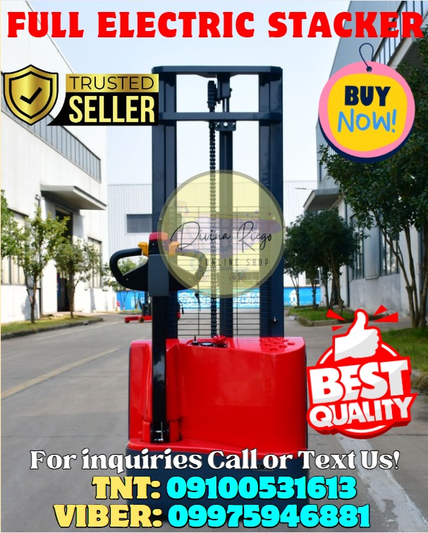 Full Electric Stacker Wheel Drive Walking Stacker 1.5tons lift stacker ...