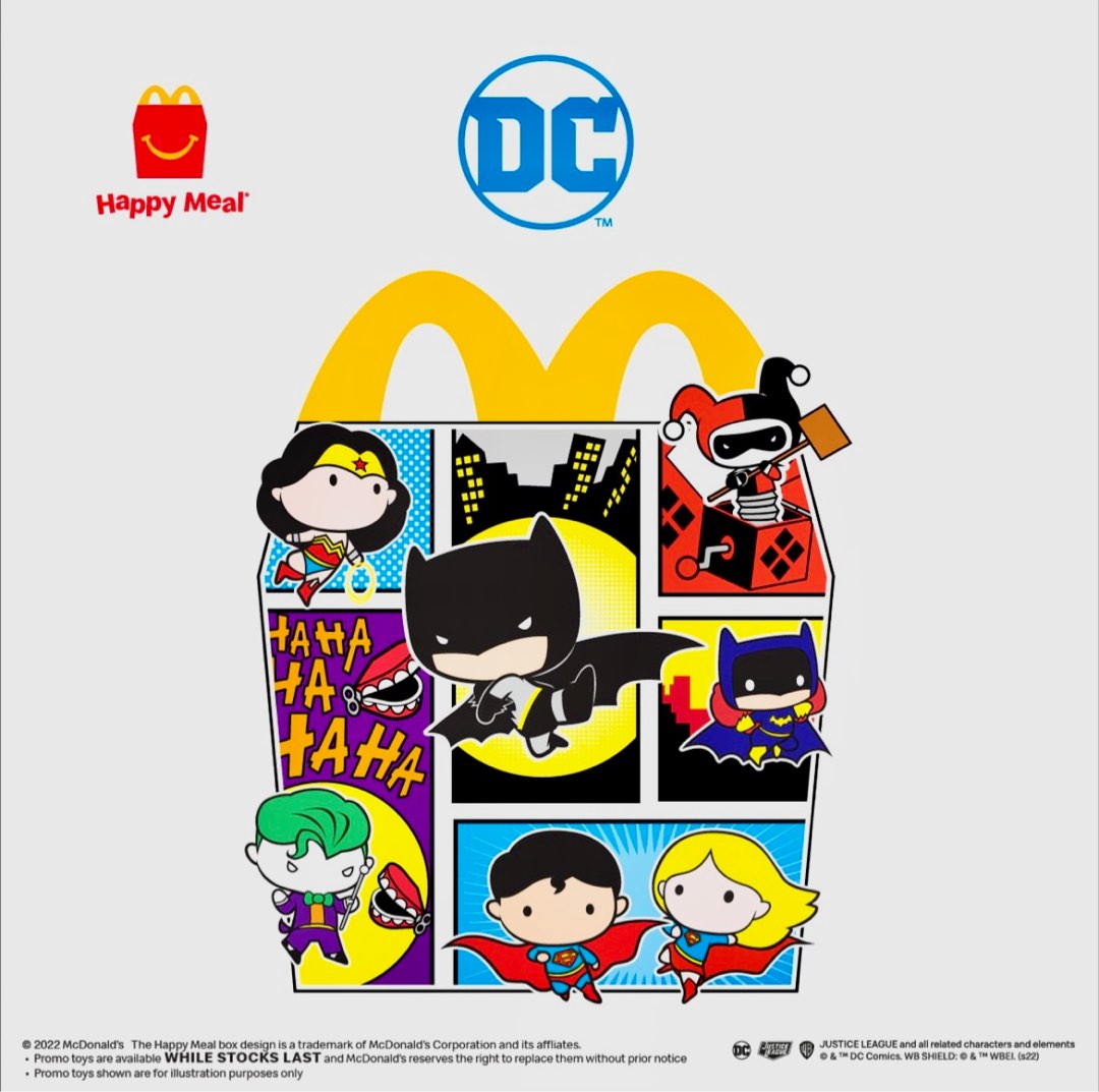 Happy Meal Toys X DC Comics, Hobbies & Toys, Toys & Games on Carousell