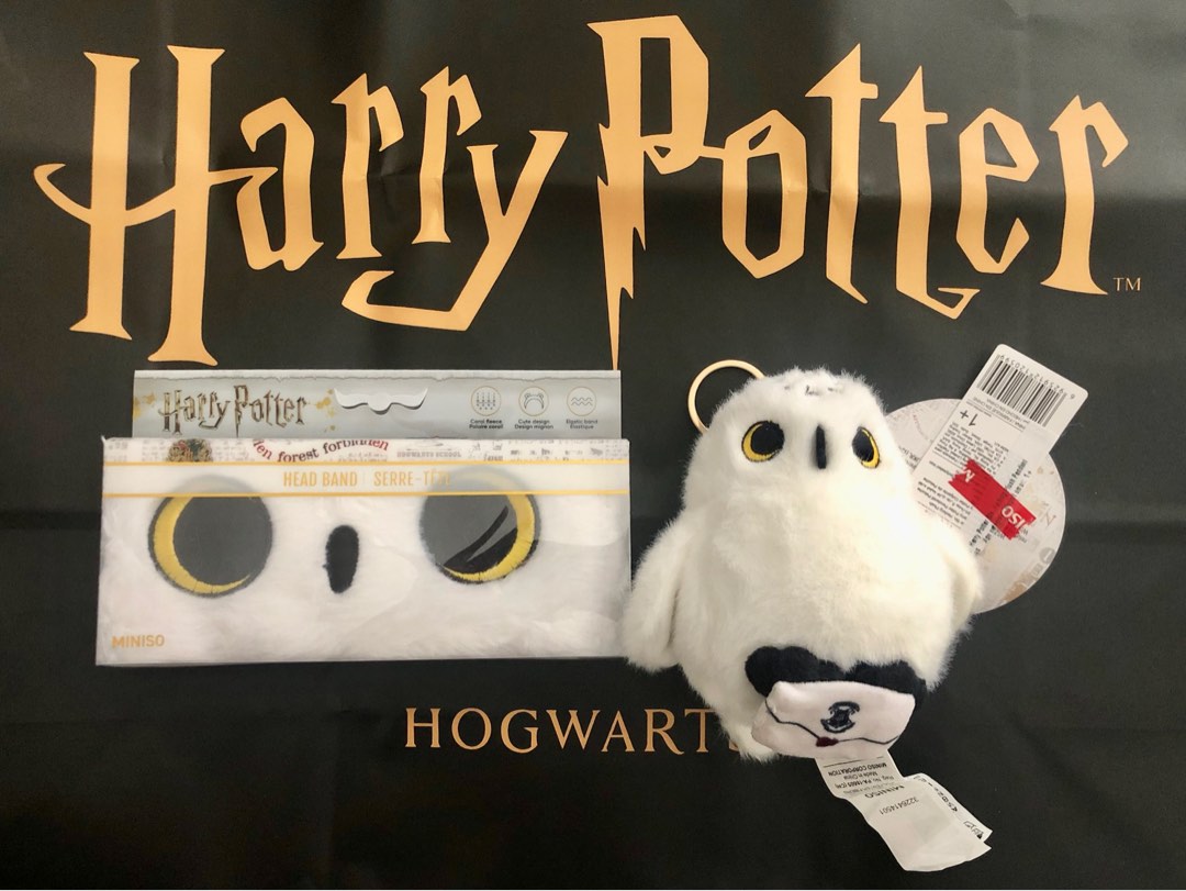 Harry Potter x Miniso Hedwig Headband & Plush Keychain, Toys ...