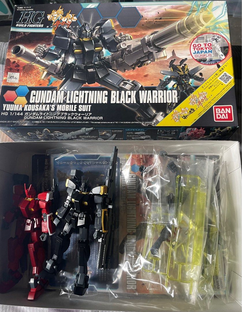 Hg 1/144 lightning black warrior & amazing red set, Hobbies & Toys, Toys & Games on Carousell