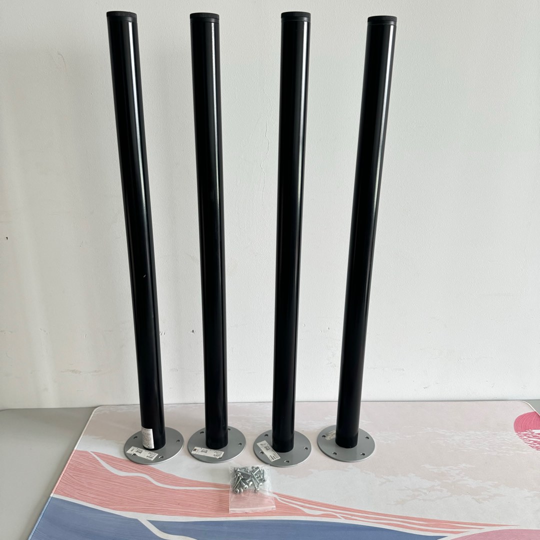 Ikea adils table legs black kaki meja, Furniture & Home Living ...