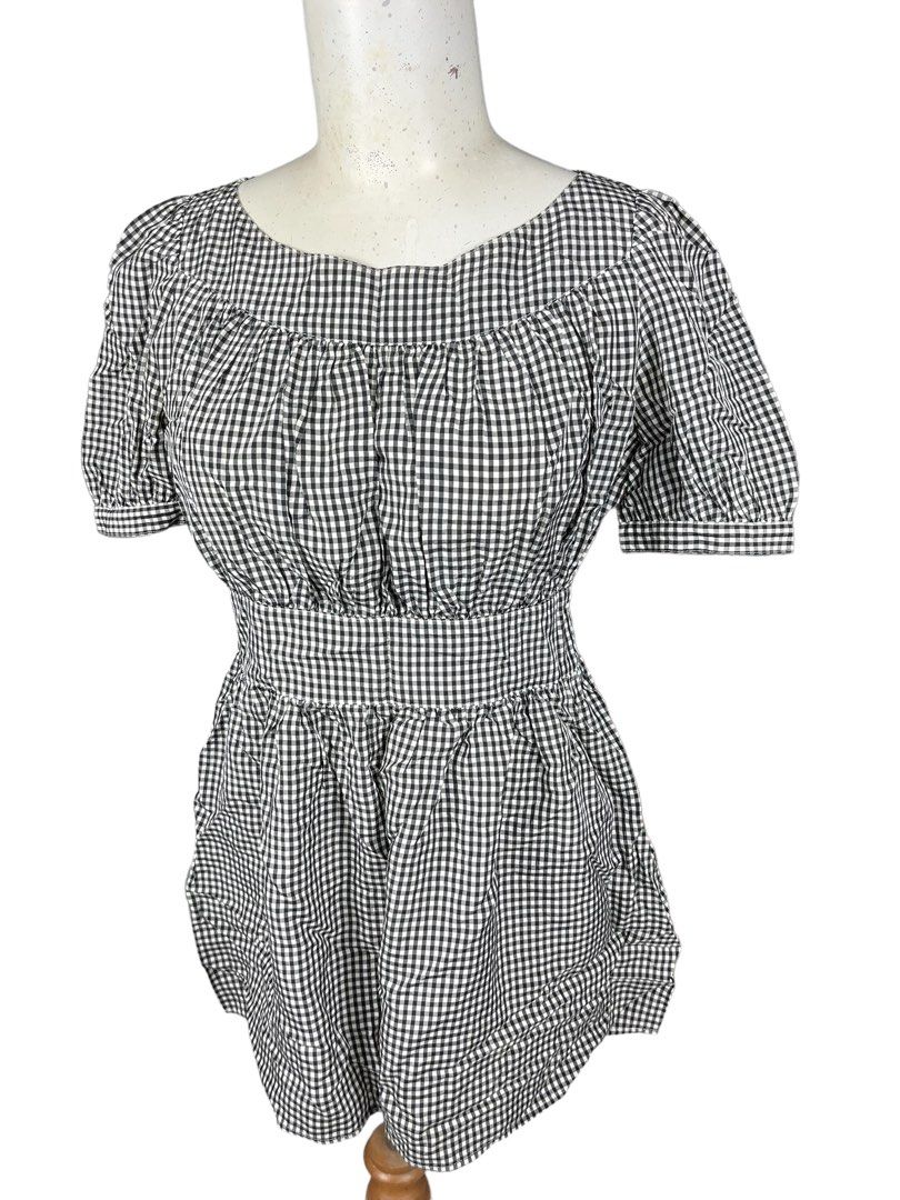 Ined Checkered Made In Japan Mini Dress Designer, Women's Fashion ...