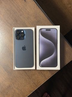 iPhone 15 Pro Max Blue Titanium 256GB, Mobile Phones & Gadgets, Mobile ...