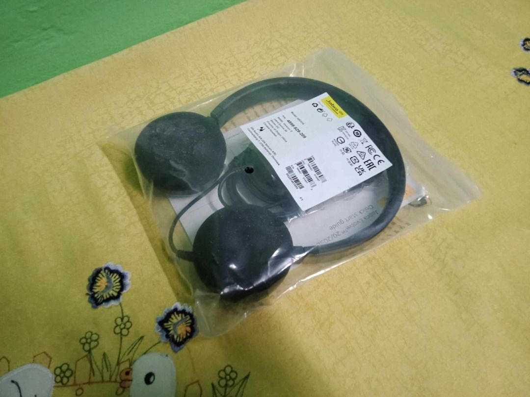 Jabra Evolve 20 UC Stereo Model HSC016 Noise Canceling USB Headset ...