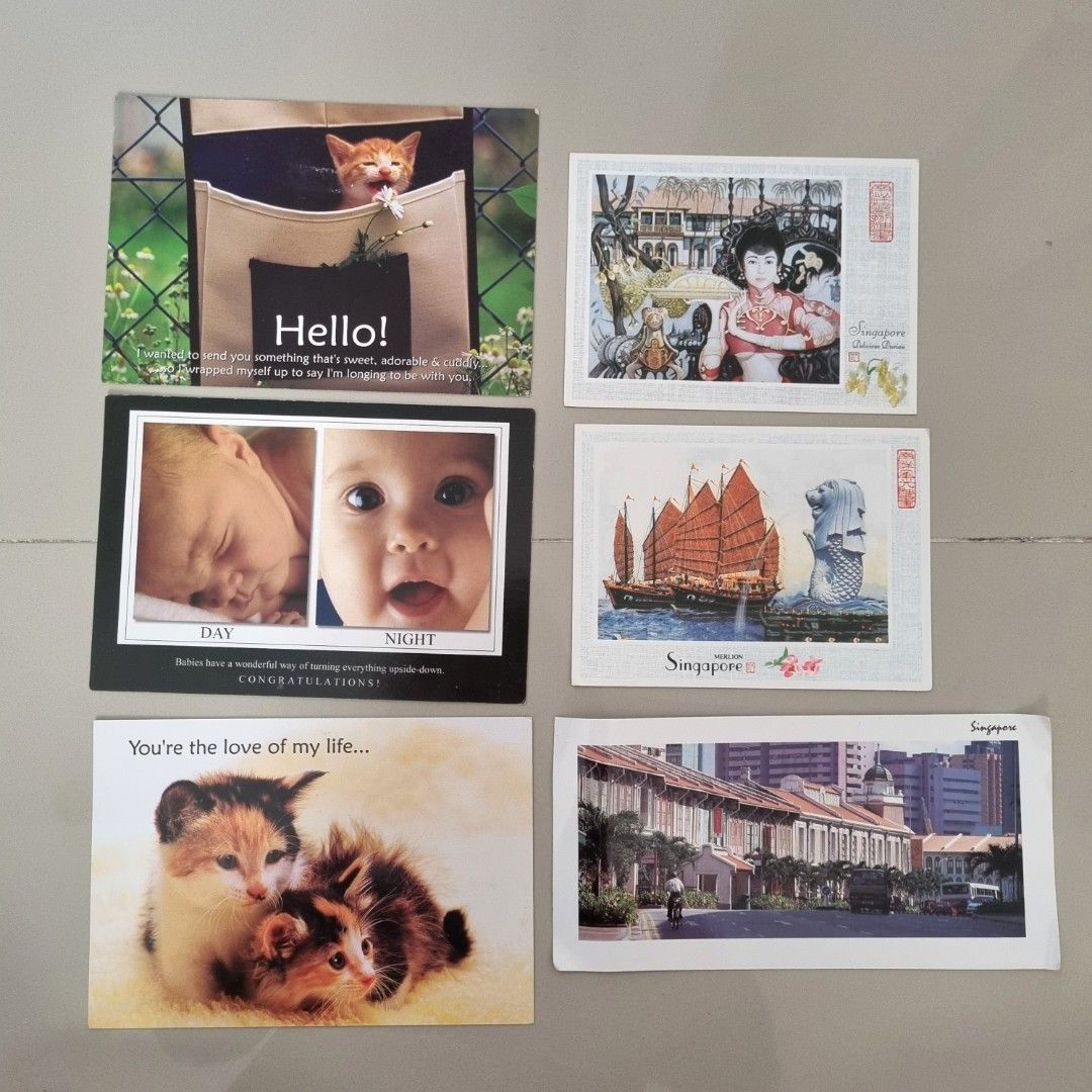 Kartu Pos Singapore Postcard Singapura Jadul polos lawas, Antik ...