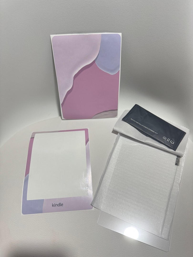 Kindle Paperwhite 5 Front & Back sticker & Frosted Tempered Glass ...