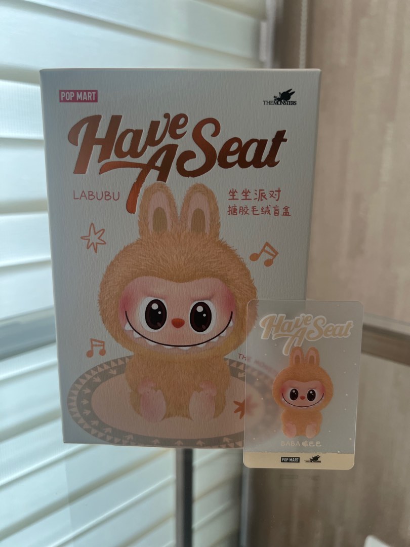 Labubu Have A Seat Baba, Hobbies & Toys, Toys & Games on Carousell
