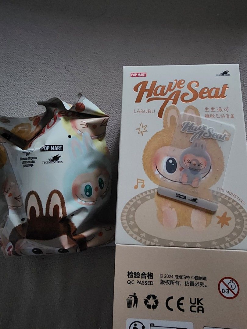 Labubu have a seat- HEHE, Hobbies & Toys, Toys & Games on Carousell