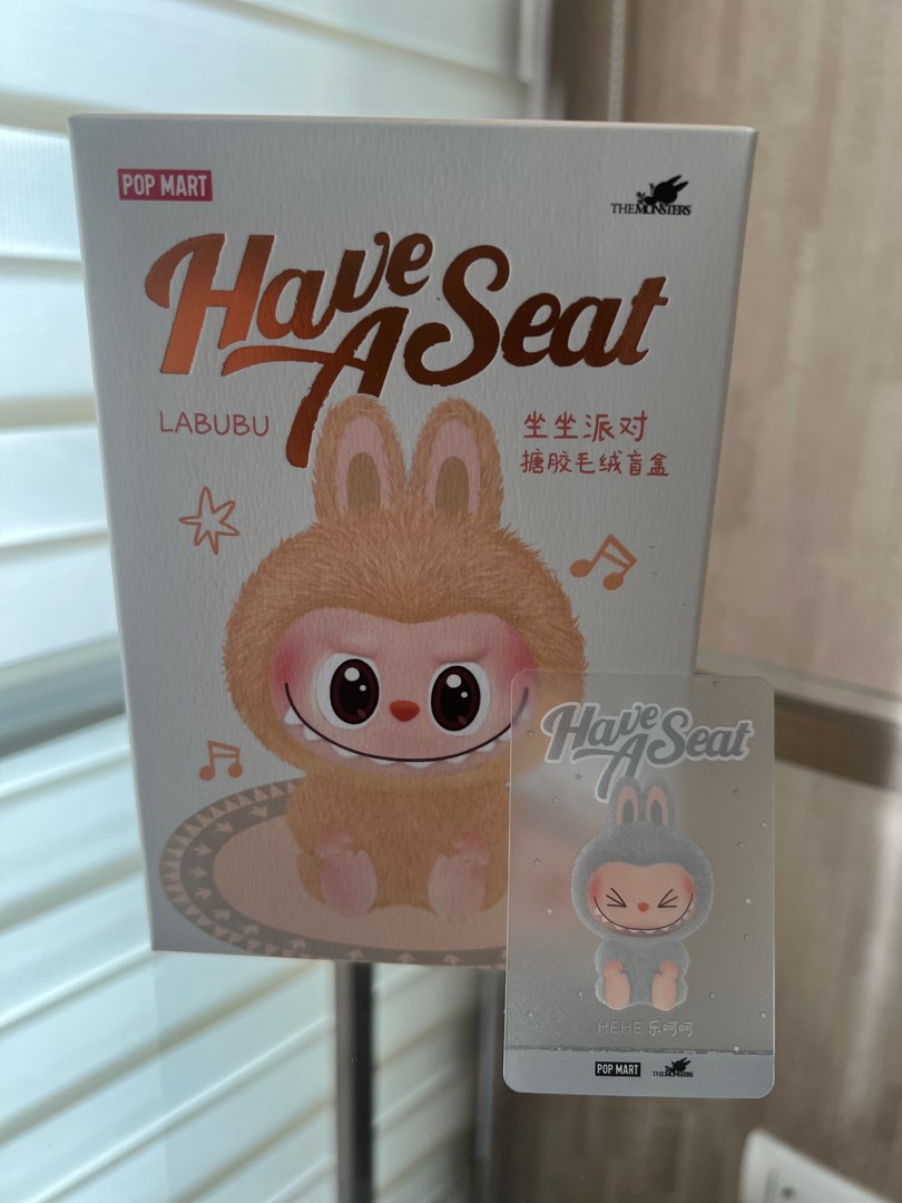 Labubu Have A Seat Hehe, Hobbies & Toys, Toys & Games on Carousell