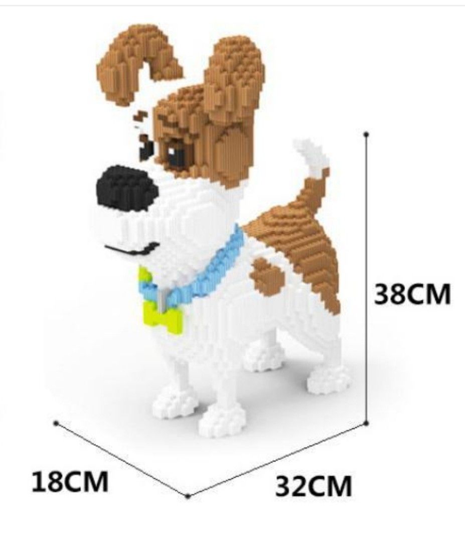 Large Mike Dog Lego Mini Block Assembly 7100 Pieces, Hobbies & Toys ...