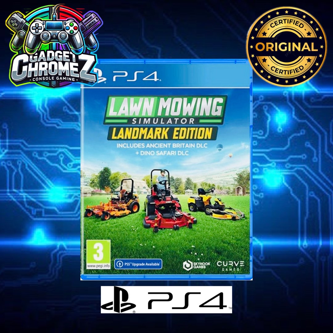 Lawn Mowing Simulator: Landmark Edition | PlayStation PS4 Game ...