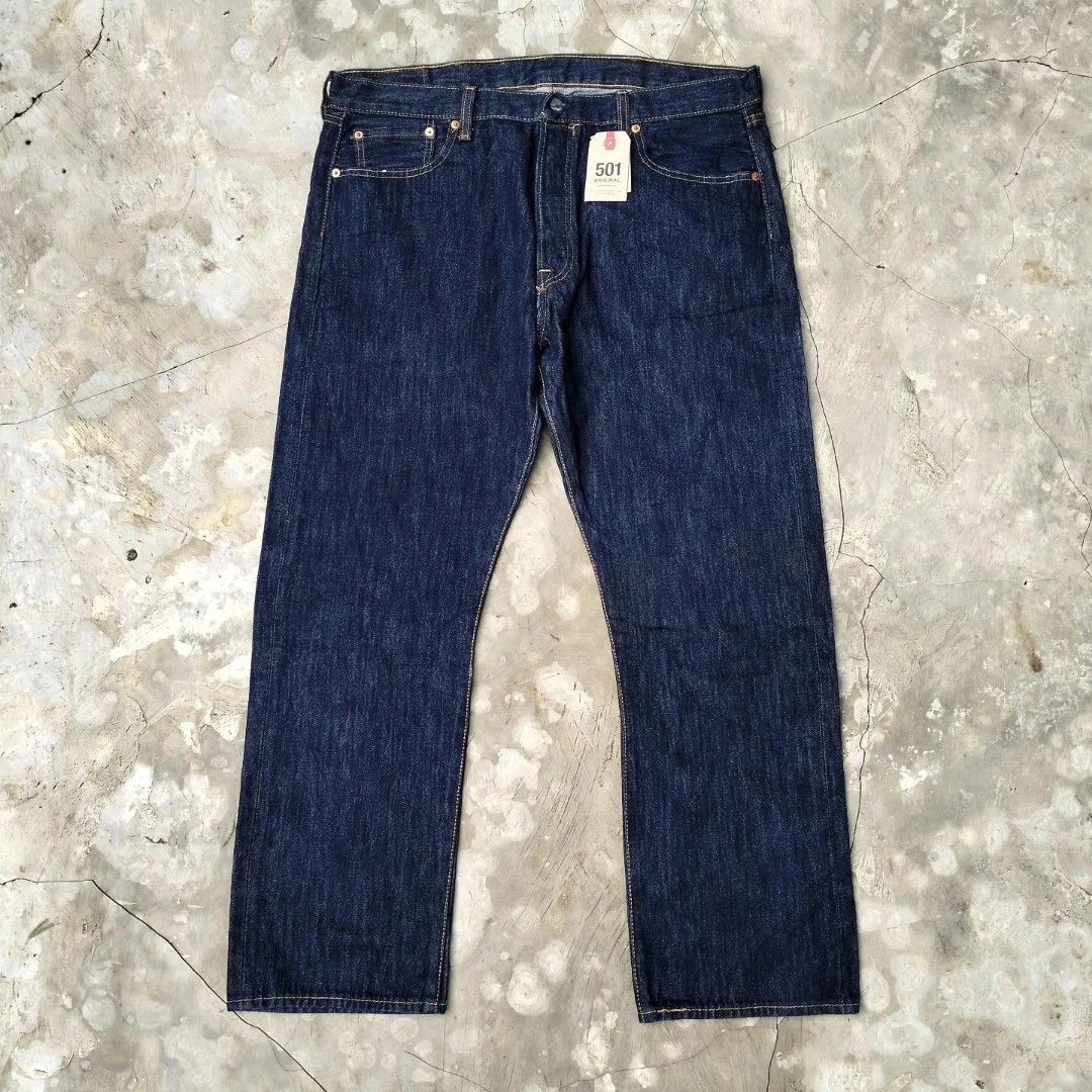 Levis 501/momotaro jeans iron heart denim Levis vintage pbj lvc oldblue evisu, Fesyen Pria ...