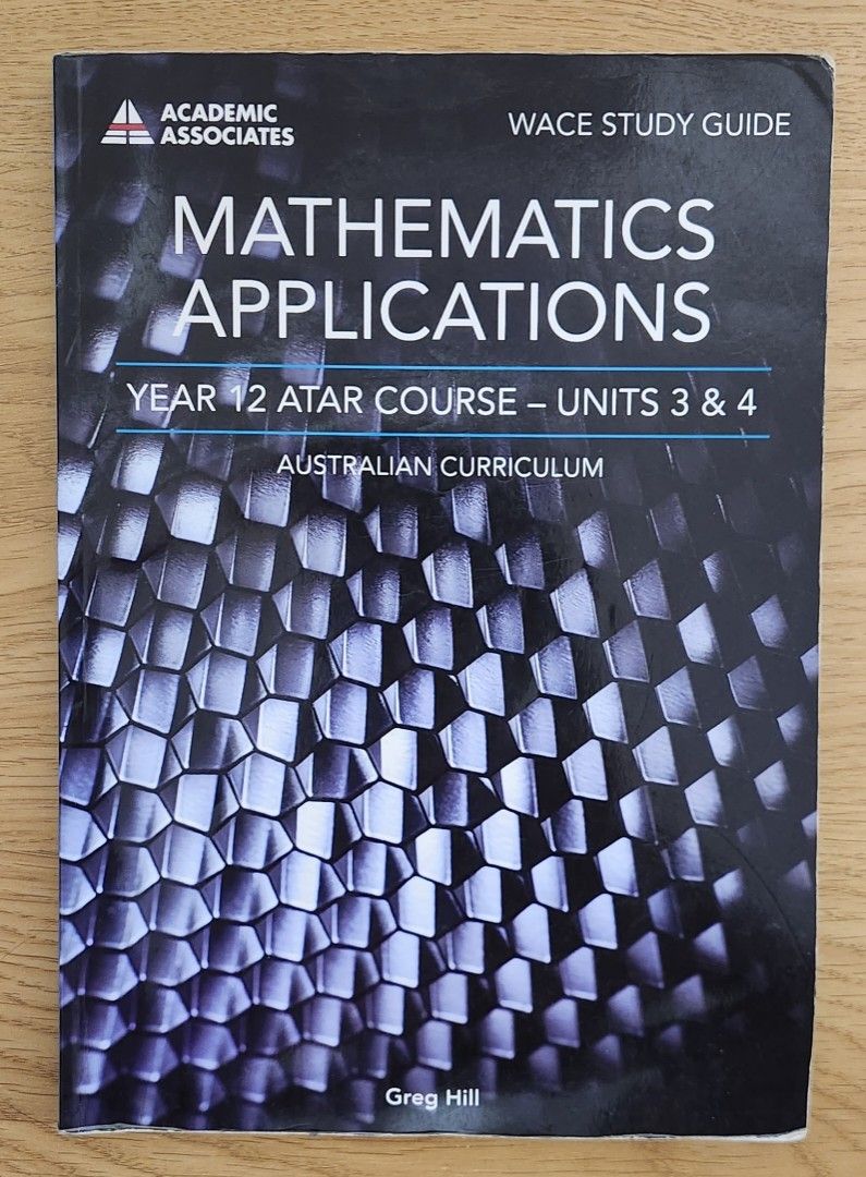 Mathematics Applications Year 12 ATAR Course Units 3&4, Hobbies & Toys, Books & Magazines ...