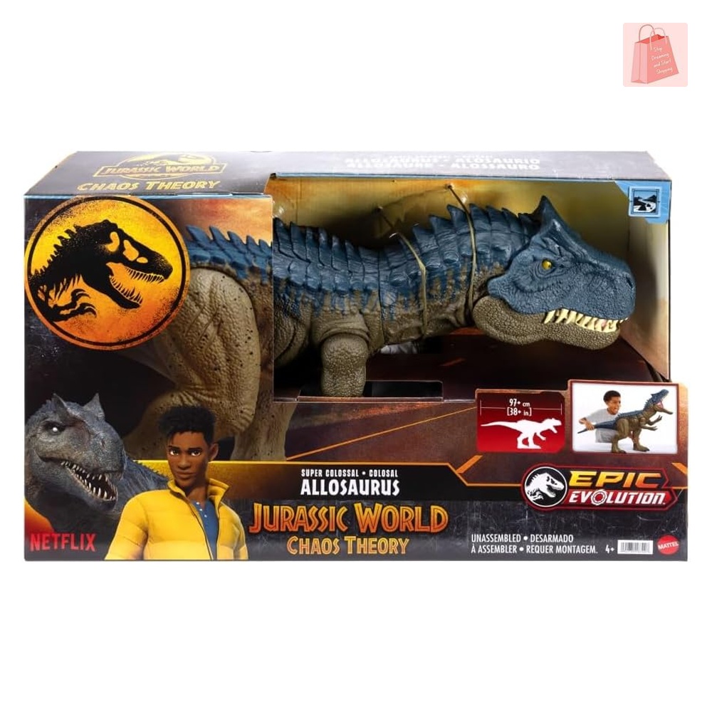 Mattel Jurassic World: Chaos Theory Netflix - Super Colossal Allosaurus ...