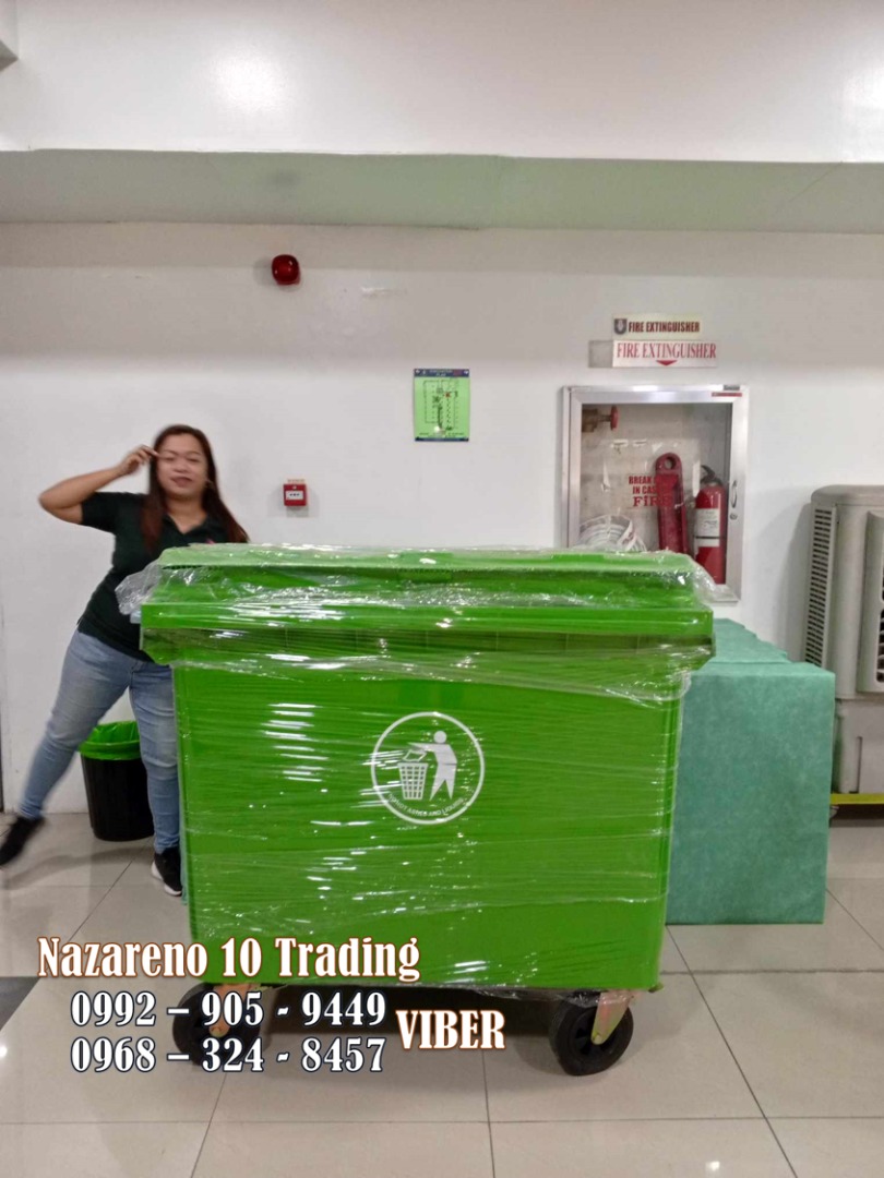 mobile trash bin 660 liters, Furniture & Home Living, Cleaning & Homecare Supplies, Waste Bins ...