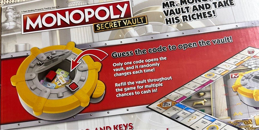 Monopoly Secret Vault Board Game, Hobbies & Toys, Toys & Games on Carousell