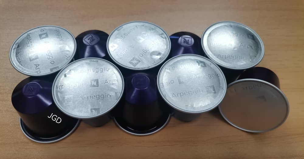Nespresso Coffee Capsule Arpeggio (Purple) - New Batch, Food & Drinks ...