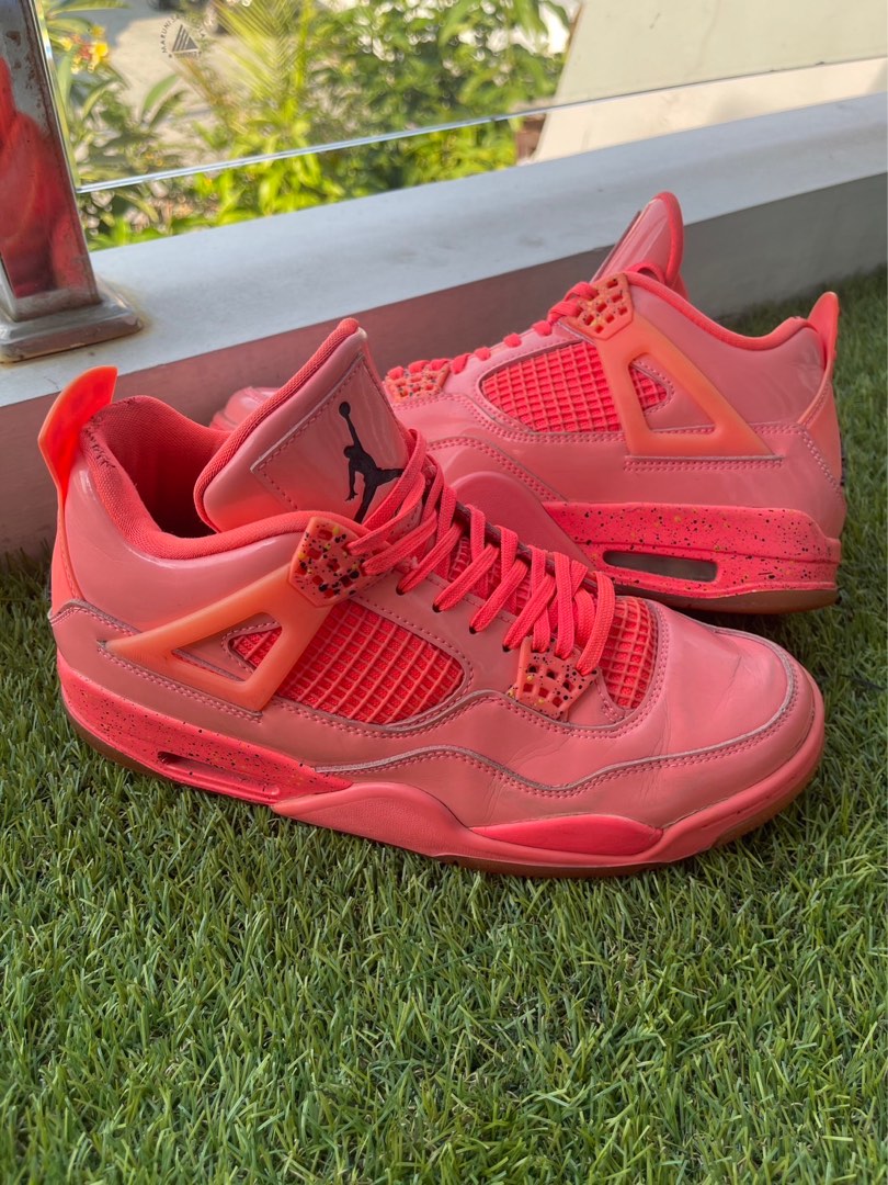 Nike Air Jordan 4 Women Retro Hot Punch - EU 42.5, Fesyen Pria, Sepatu ...