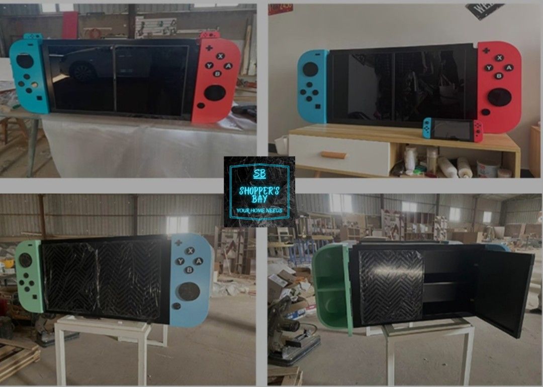 Nintendo switch cabinet design tv console hanging wall cabinet dining ...