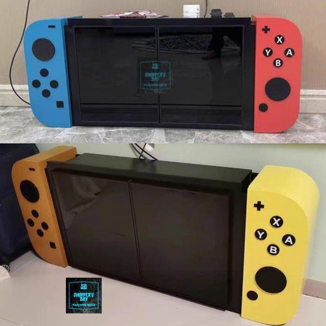 Nintendo switch cabinet design tv console hanging wall cabinet dining ...