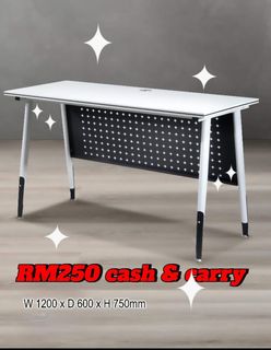 OFFICE TABLE / STUDY TABLE (3 feet) with 1 DRAWER & 2 OPEN SHELF ...