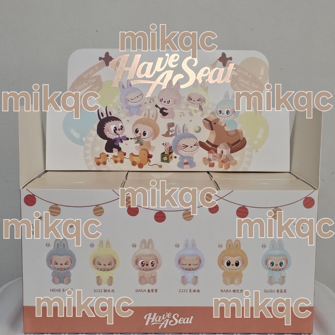 (on hand) Labubu V2 Have a Seat Confirmed Set of 6 (Opened box at ...