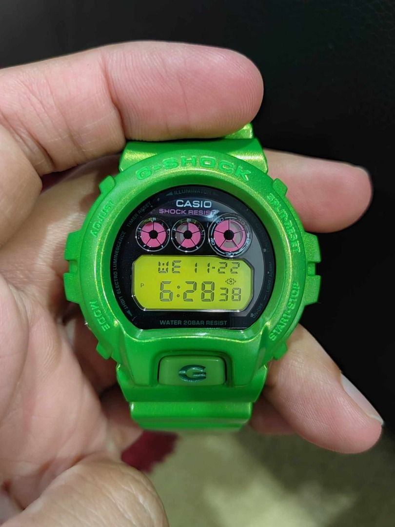 Ori Japan Made GShock Dw6900 NB3 Green hulk Full set, Men's Fashion ...