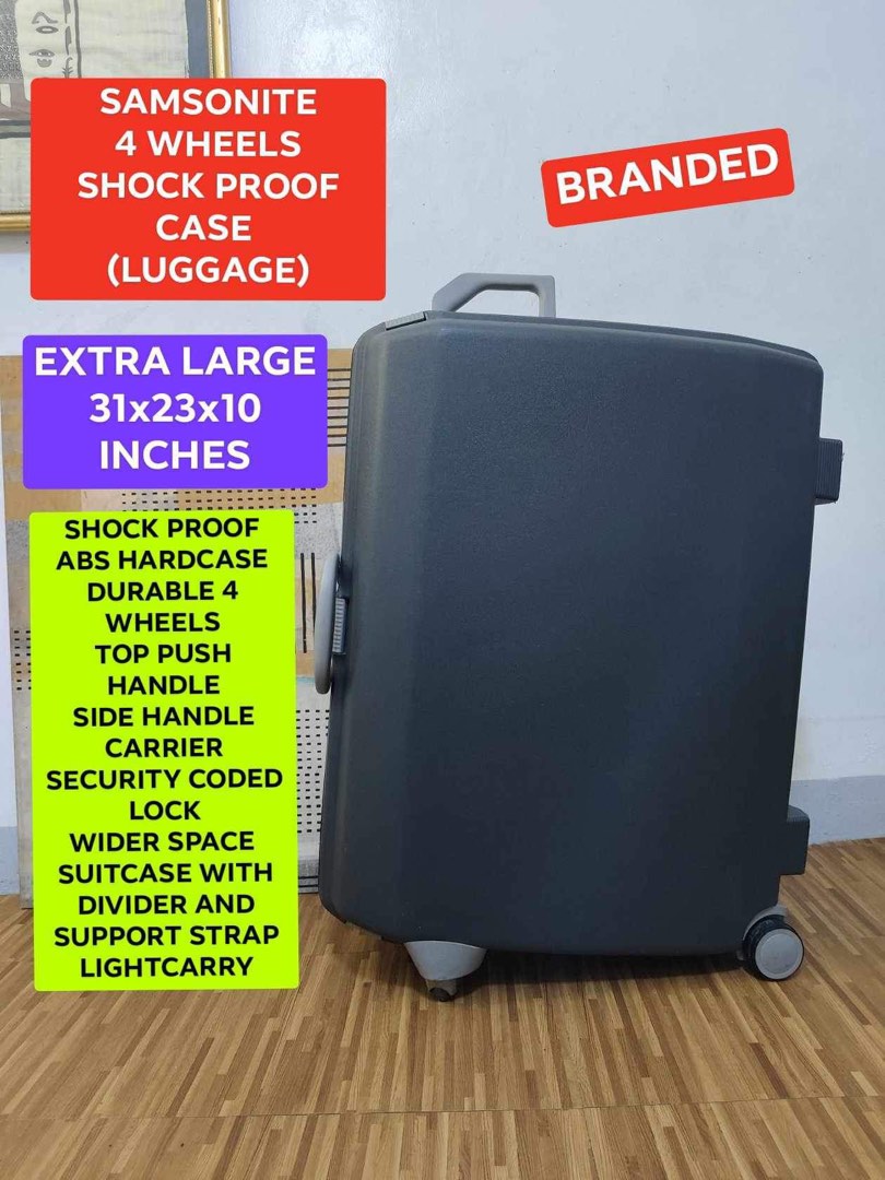 ORIGINAL SAMSONITE SHOCK PROOF CASE IMPORTED FROM JAPAN EXTRA LARGE ...