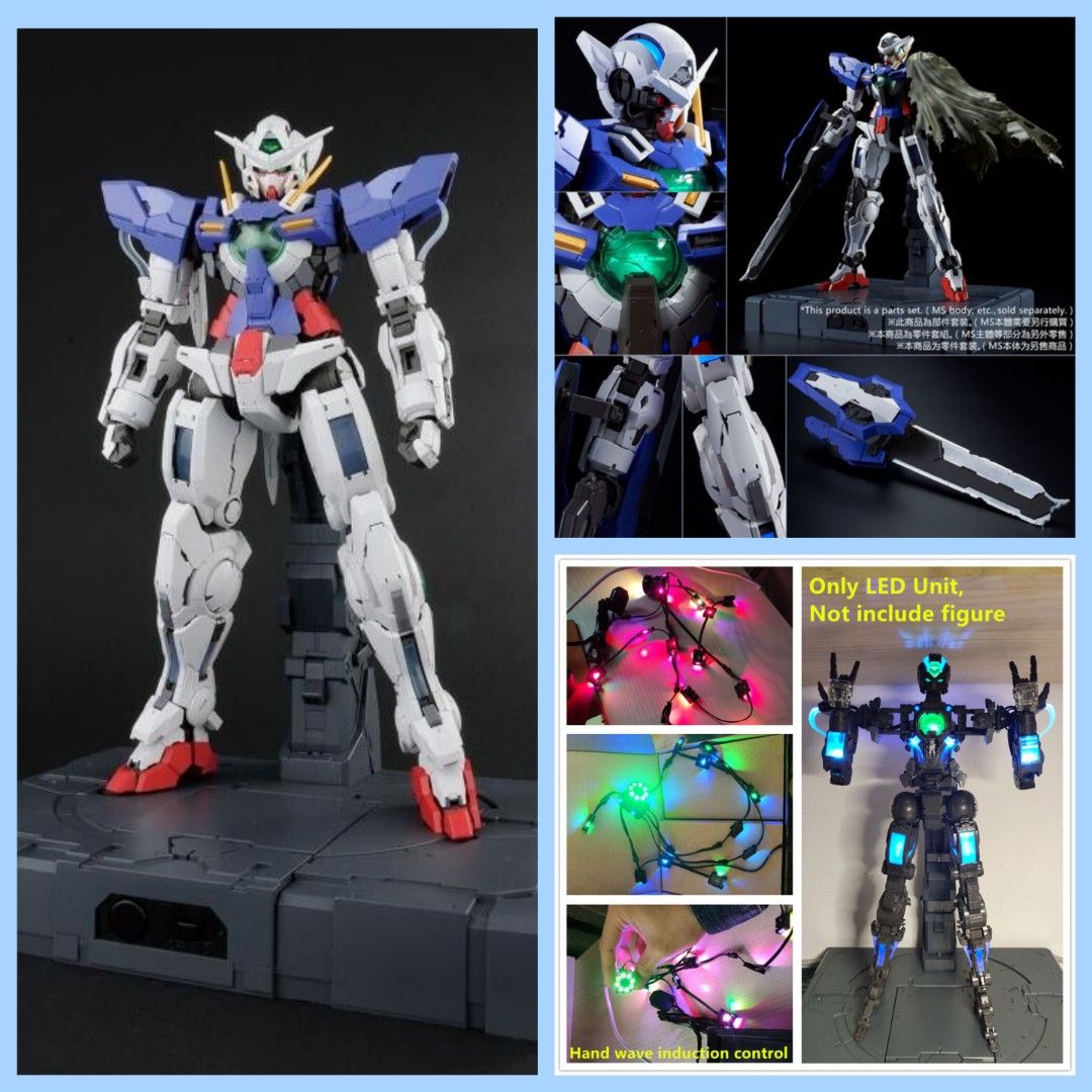 PG 1/60 GUNDAM EXIA + PG GUNDAM EXIA REPAIR PARTS SET + PG GUNDAM EXIA ...