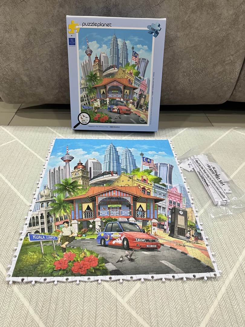 Pintoo Puzzle-Malaysia In The Glimpse of Eye, Hobbies & Toys, Toys & Games on Carousell